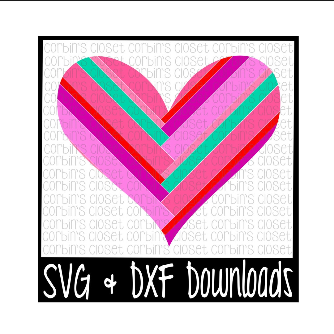 Heart SVG Heart Cut File SVG & DXF Files Silhouette Cameo/cricut - Etsy