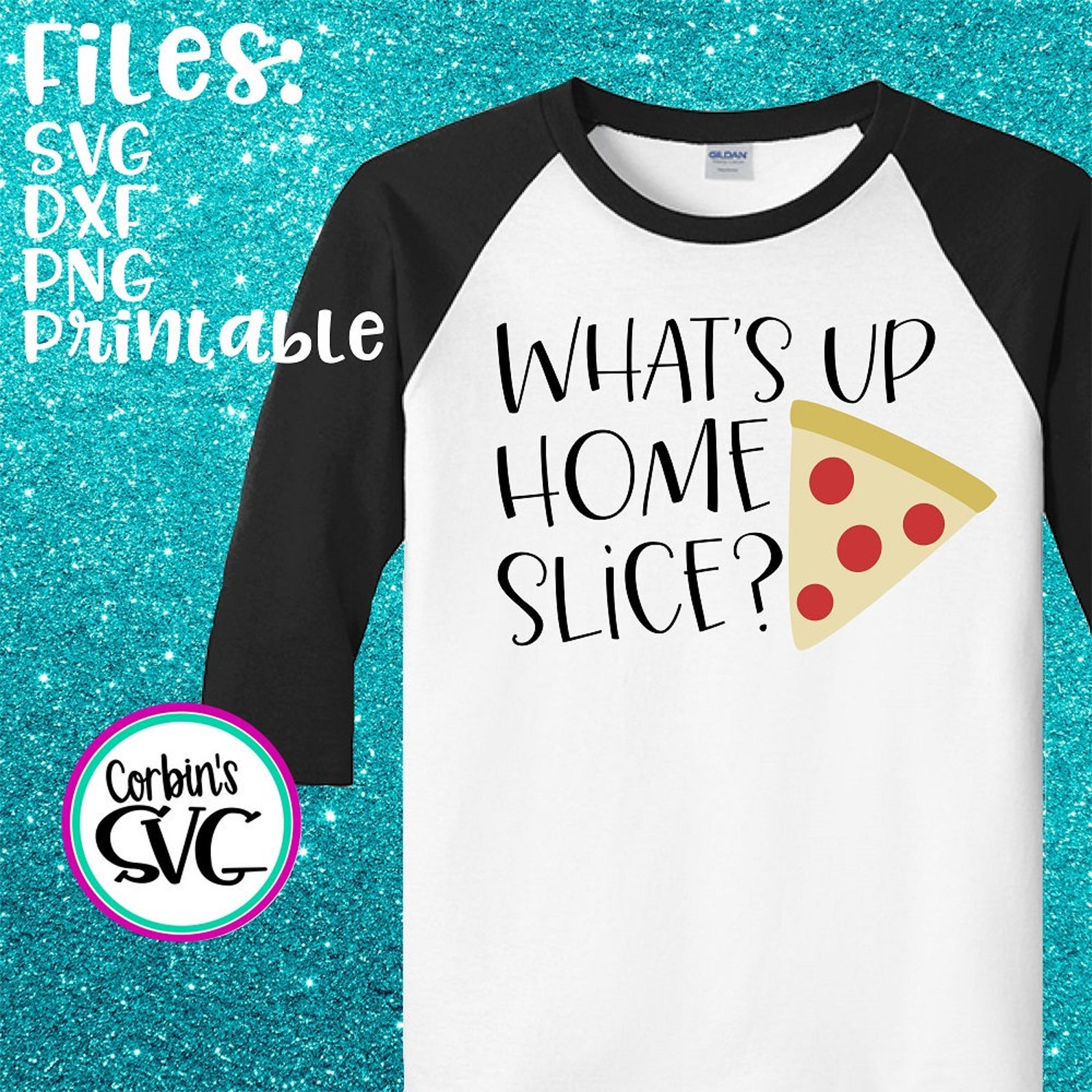 Pizza SVG What's up Home Slice Cut File Dxf SVG PDF | Etsy