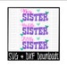 Sibling SVG Oldest Child Middle Child Youngest Child Cut File DXF & SVG ...