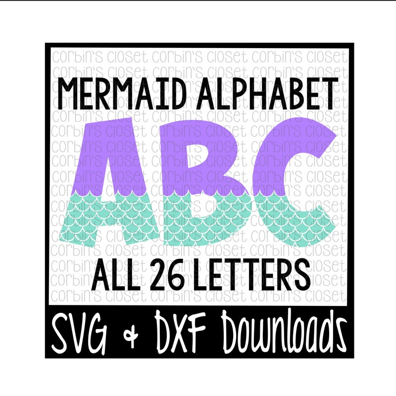 Mermaid Letters - Etsy