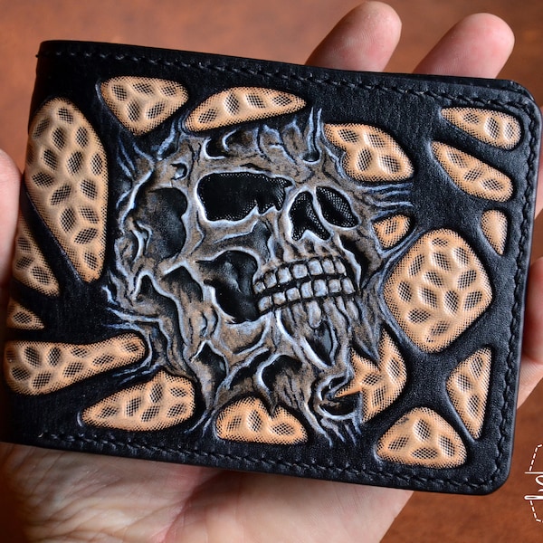 Skull Wallet - Etsy