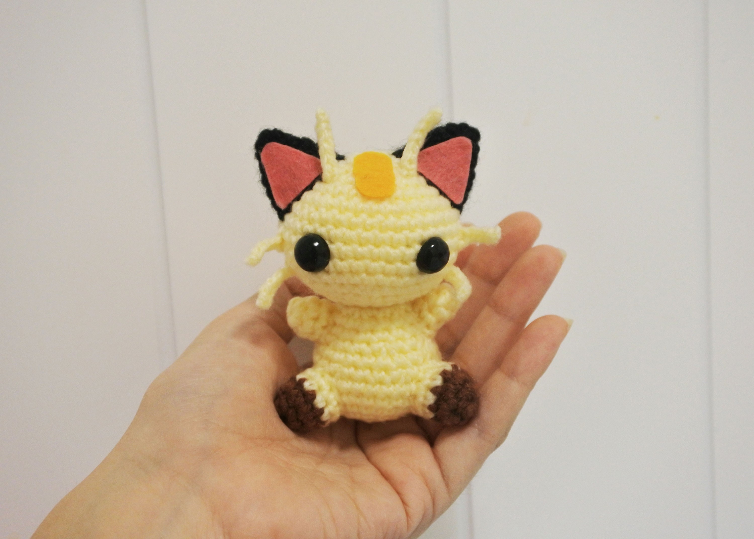Meowth Amigurumi/Crochet Stuffed Doll Pokemon Inspired | Etsy