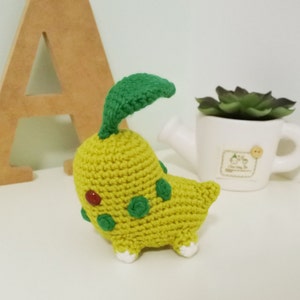 Chikorita Amigurumi/crochet Stuffed Doll (pokemon Inspired Amigurumi ...
