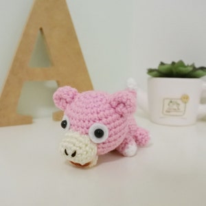 Slowpoke Amigurumi/crochet Stuffed Doll (pokemon Inspired Amigurumi ...