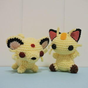 Persian Amigurumi/crochet Stuffed Doll (pokemon Inspired Amigurumi ...