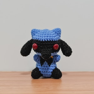 Riolu Amigurumi/crochet Stuffed Doll pokemon Inspired - Etsy Australia