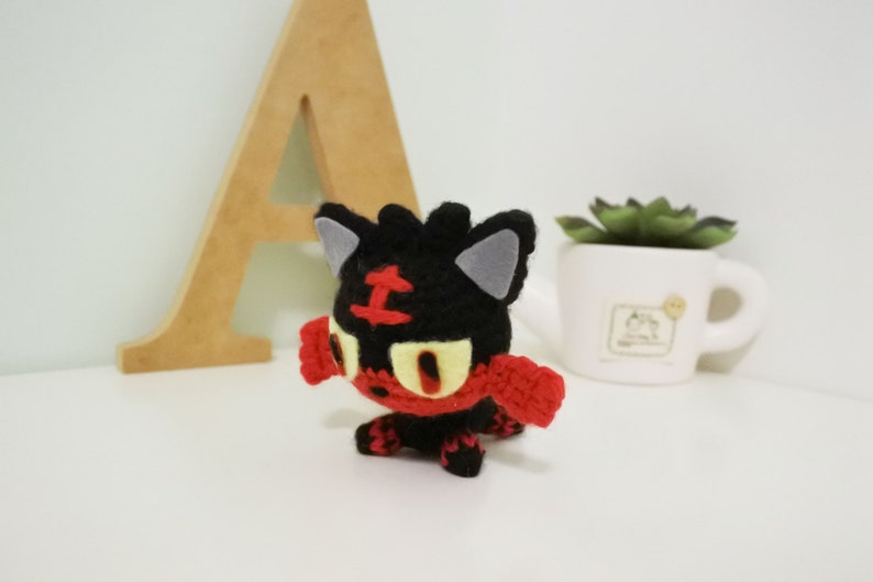 Litten Amigurumi/crochet Stuffed Doll pokemon Inspired - Etsy
