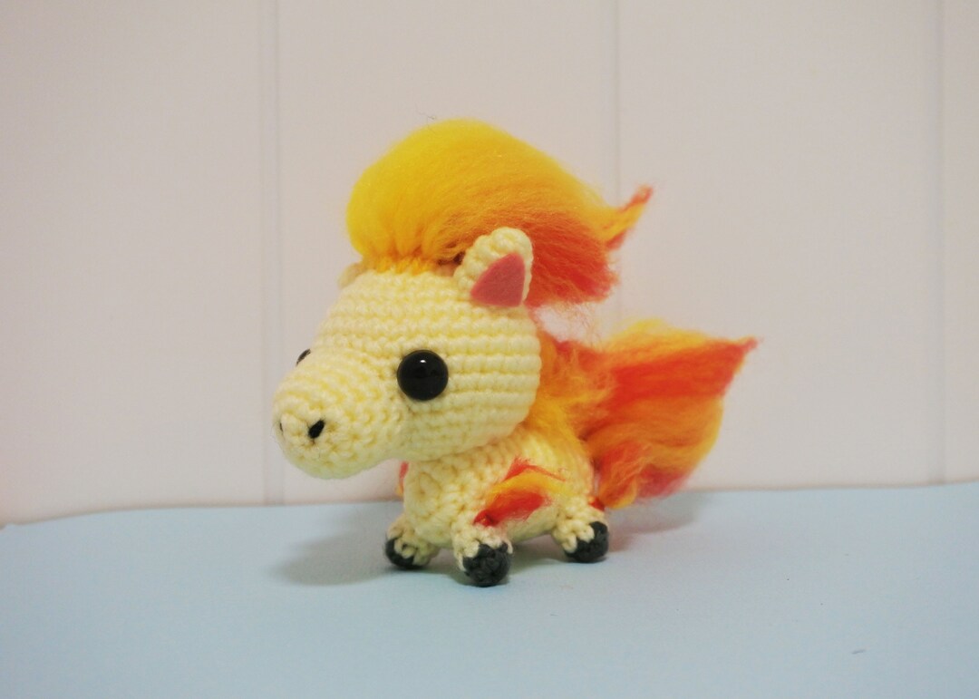 Ponyta Amigurumi/crochet Stuffed Doll (pokemon Inspired Amigurumi ...