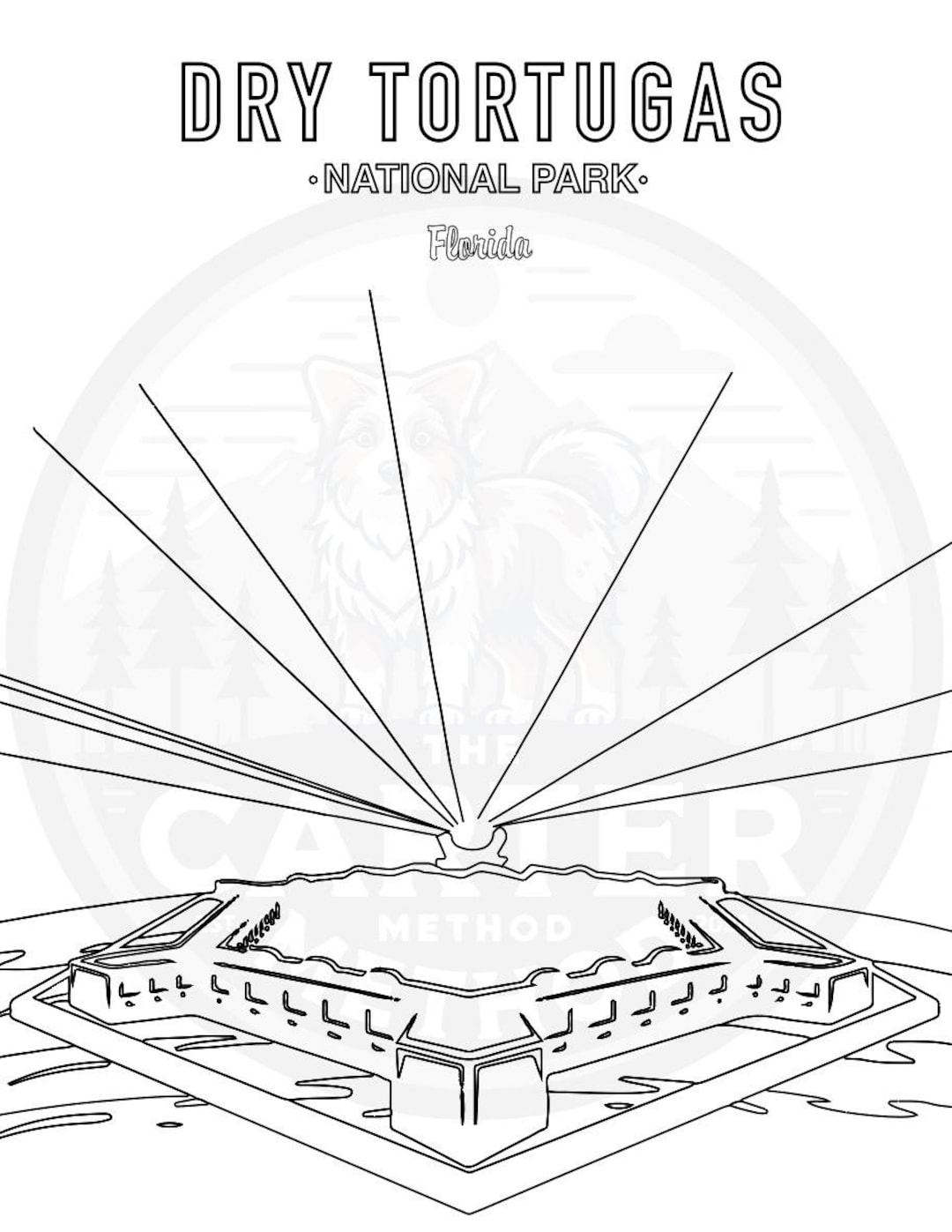 Dry Tortugas National Park Coloring Sheet (8.5"x11") - Etsy