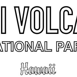 Hawai’i Volcanoes National Park Coloring Sheet (8.5"x11") - Etsy