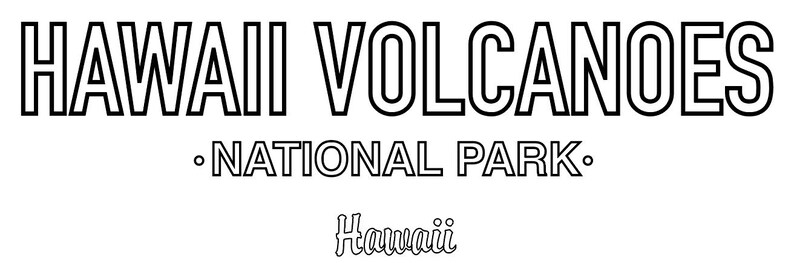 Hawai’i Volcanoes National Park Coloring Sheet (8.5"x11") - Etsy