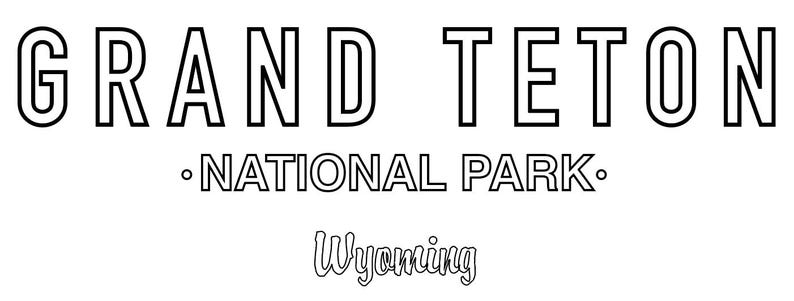 Grand Teton National Park Coloring Sheet (8.5"x11") - Etsy