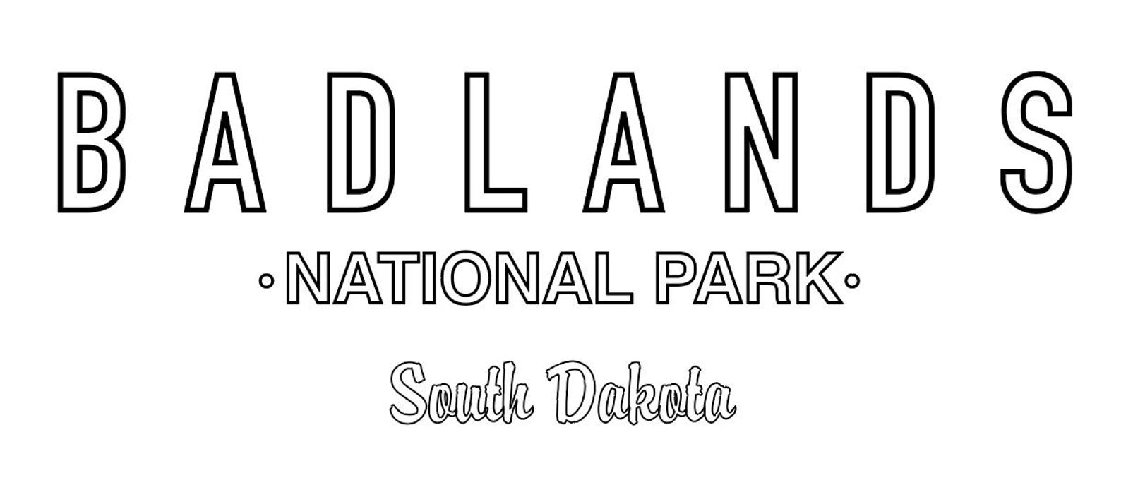 Badlands National Park Coloring Sheet (8.5"x11") - Etsy