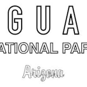 Saguaro National Park Coloring Sheet (8.5"x11") - Etsy