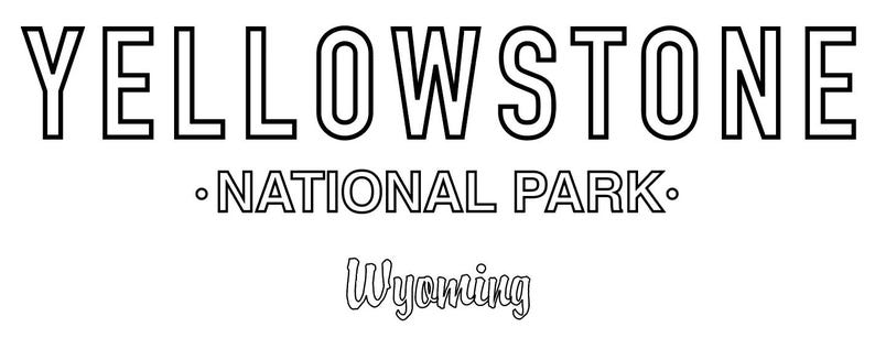Yellowstone National Park Coloring Sheet (8.5"x11") - Etsy