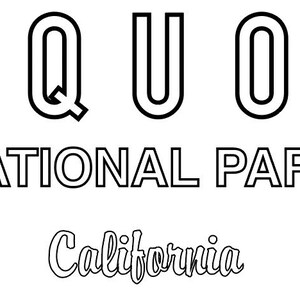 Sequoia National Park Coloring Sheet (8.5"x11") - Etsy
