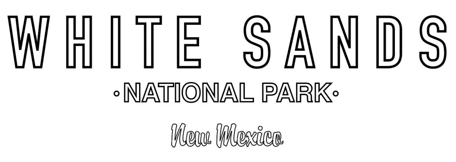 White Sands National Park Coloring Sheet (8.5"x11") - Etsy