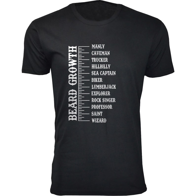Men's Beard Growth Crew Neck T-shirts - Etsy