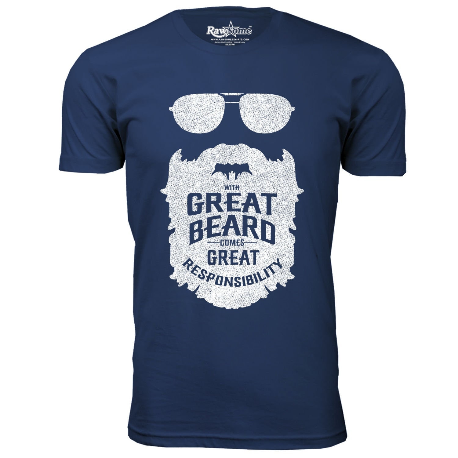 Men's Greatest Beard T-shirt - Great Beard Comes Great Responsibility ...