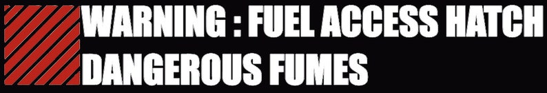 Fuel Warning Automotive Vinyl Sticker Mech Gundam Decal - Etsy