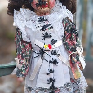 Creepy Doll Altered Doll Art Doll Spooky Gothic Horror Halloween ...