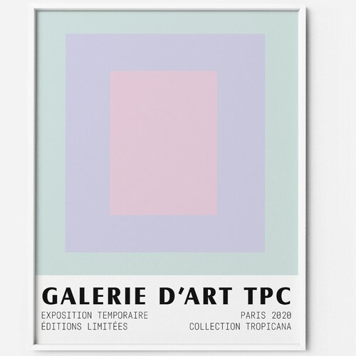 Color Block Print Modern Museum Art Art Gallery Poster - Etsy