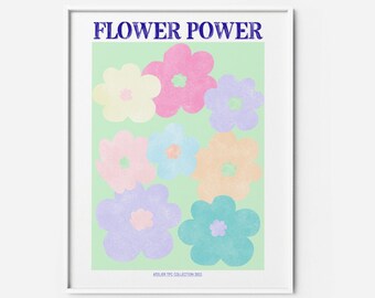 Flower Power Art | Etsy