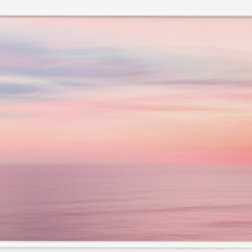 The Wave ART PRINT Ocean Beach Pastel Photography Sunset - Etsy