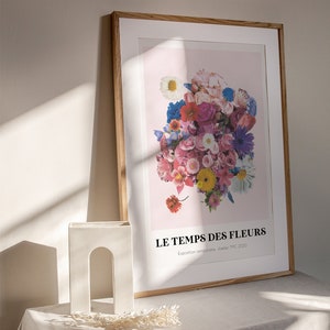 Les Fleurs 2 PRINTABLE Floral Museum Poster Abstract Artwork - Etsy