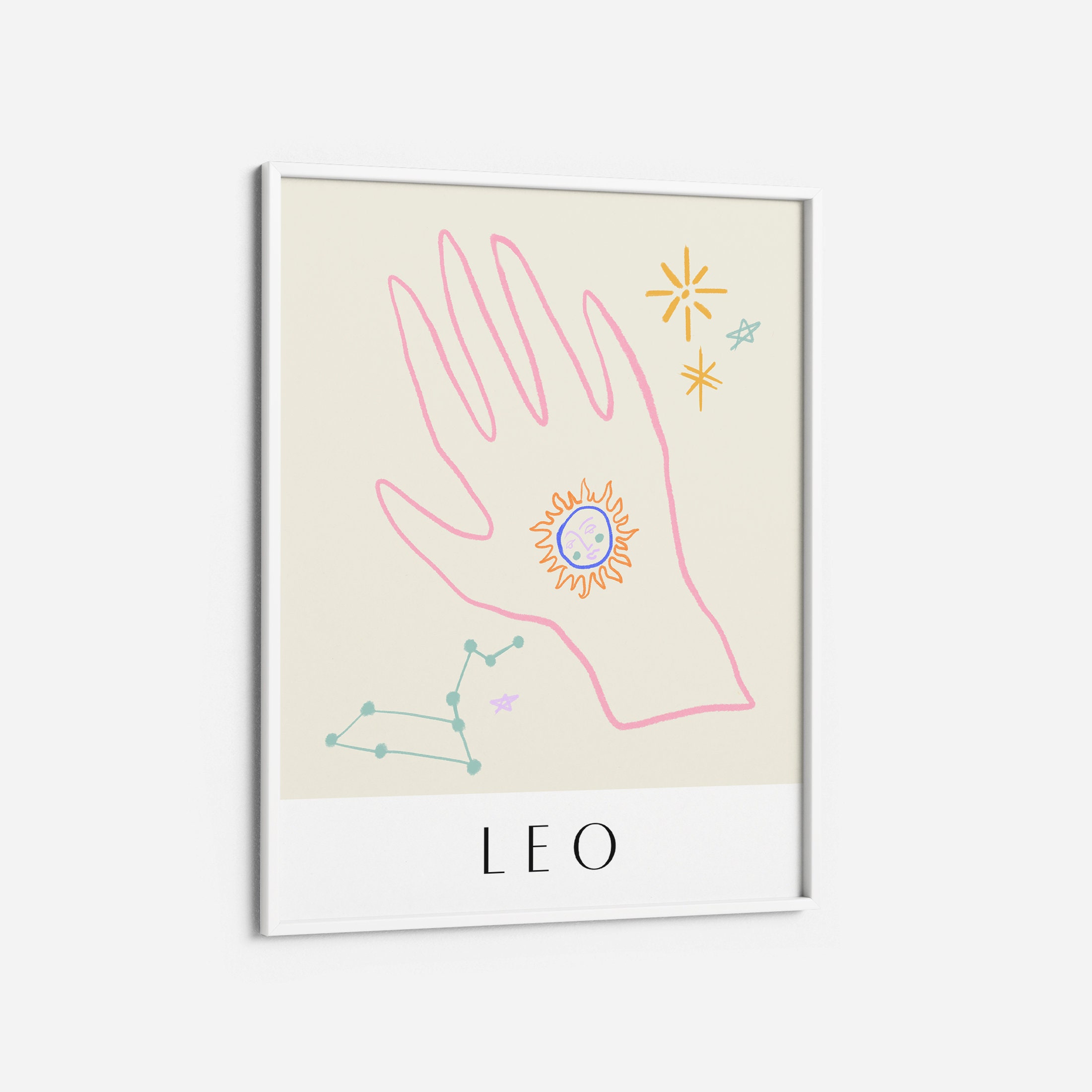 Leo Zodiac PRINTABLE Astrology Poster Leo Museum Poster | Etsy