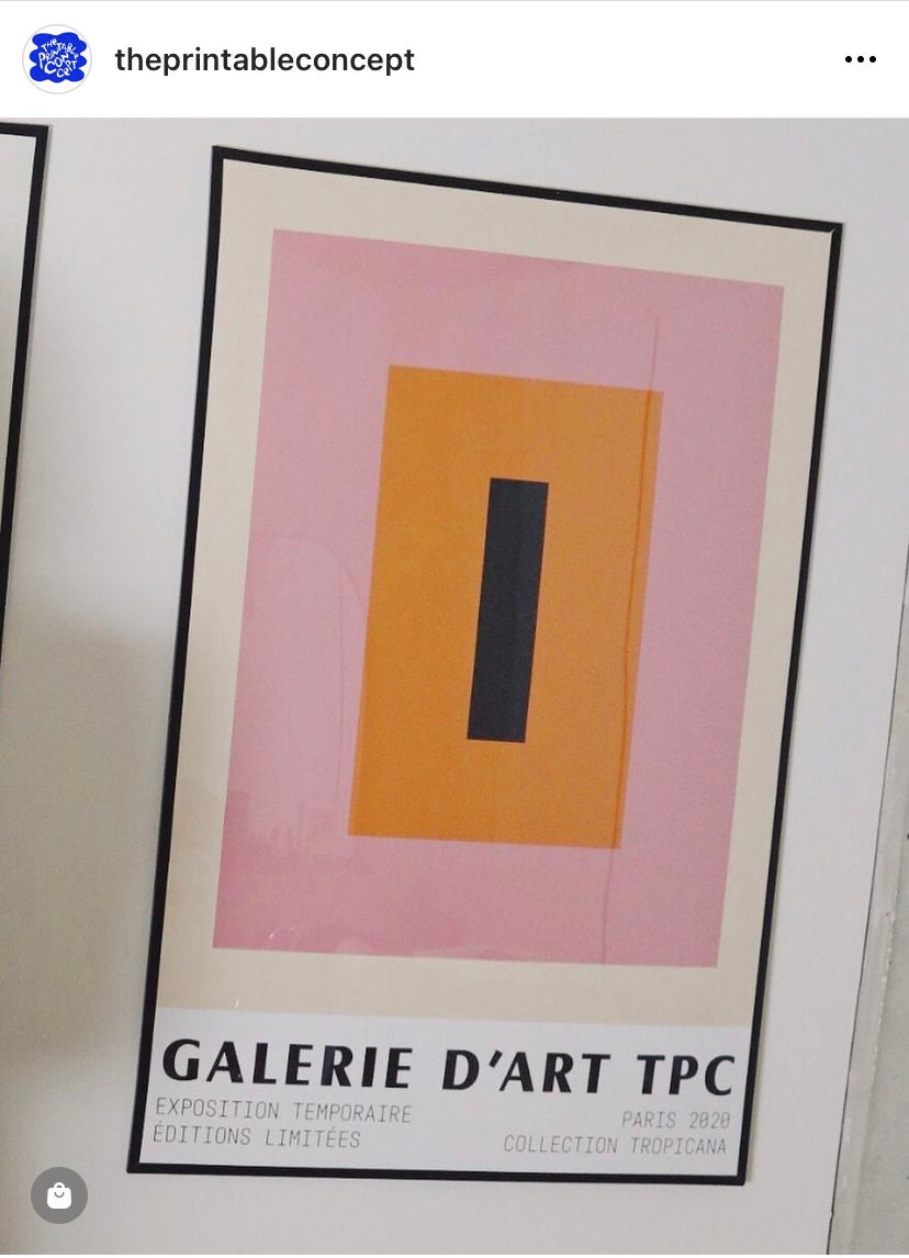 Color Block 2 Art Print Museum Poster Abstract Artwork Mid - Etsy Australia