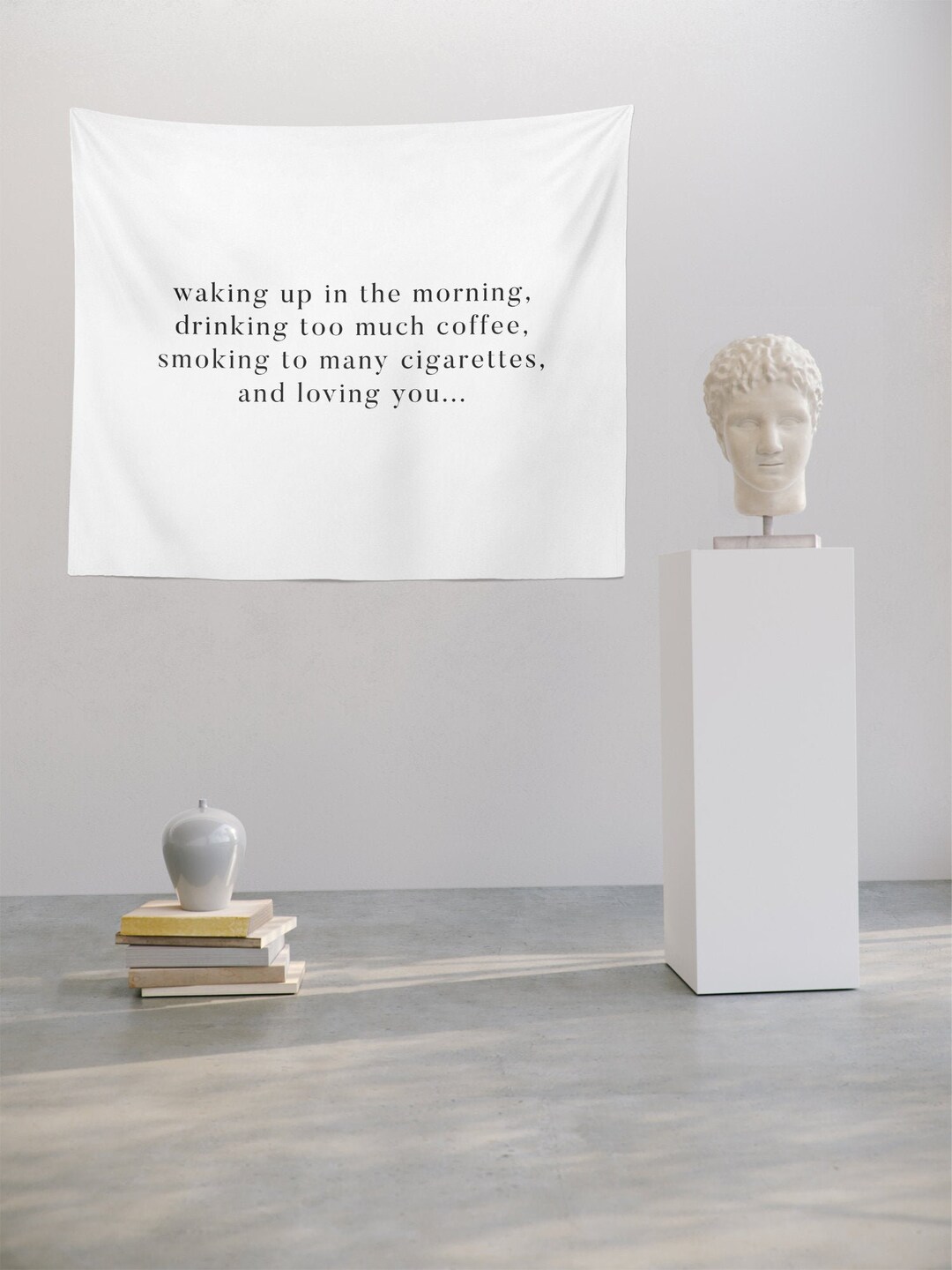 Custom TAPESTRY Horizontal Custom Made Quote Wall Hanging Personalized ...