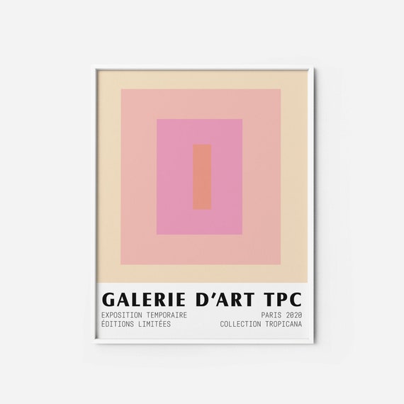 Color Block 4 Art Print Pastel Museum Poster Abstract - Etsy