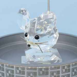 Very Nice IN BOX Swarovski 2.5" Tall Crystal Mouse Figurine #7631 040 ...