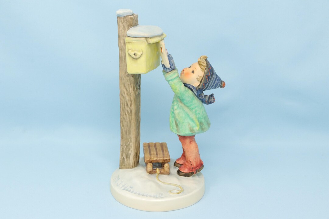Excellent 7" Hummel Letter to Santa Claus #340, TMK6, Hummel Boy ...