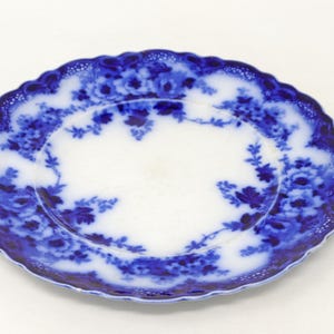 AS IS (small Chips) 7 3/4" Alfred Meakin Flow Blue Devon Plate, Antique ...
