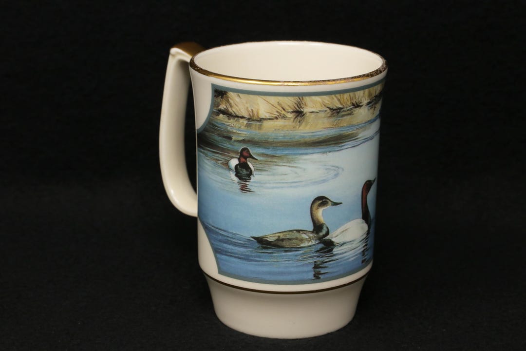 NICE VINTAGE Pickard Mug With Ducks, Collectible Coffee Mug With Birds ...