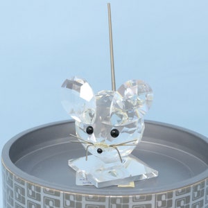 Very Nice IN BOX Swarovski 2.5" Tall Crystal Mouse Figurine #7631 040 ...