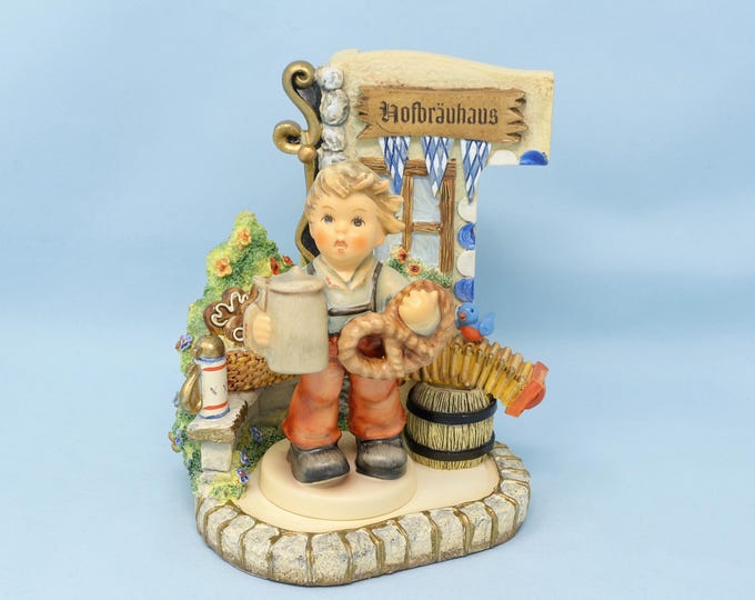 RARE MINT Hummelscape Bavarian Bier Garten Beer Garden Display + Hummel ...