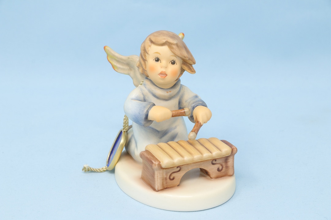MINT 3 1/4" Hummel Zealous Xylophonist #2096/N, Hummel Angel Playing ...