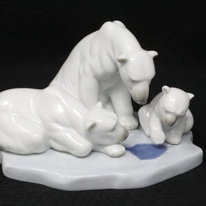 MINT in BOX Lladro Bearly Love 1443, Lladro Bear Figurine, Family of ...