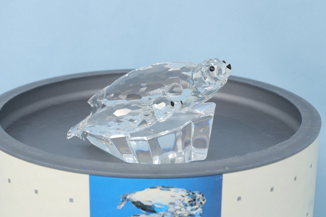 NICE IN BOX 3 3/4" Swarovski Crystal Seals Figurine, Annual Edition ...