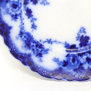 AS IS (small Chips) 7 3/4" Alfred Meakin Flow Blue Devon Plate, Antique ...