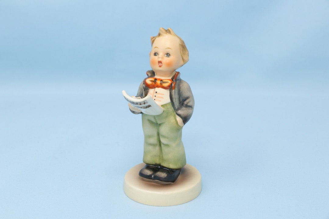 4.5 in Hummel Soloist 135, TMK3, Vintage 1960s Goebel Porcelain, Boy ...
