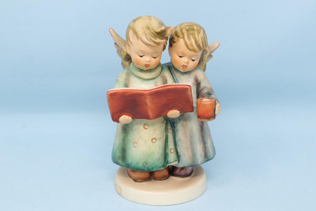 AS IS (small Repair) 5" Hummel Angel Duet Figurine/ Candle Holder #261 ...