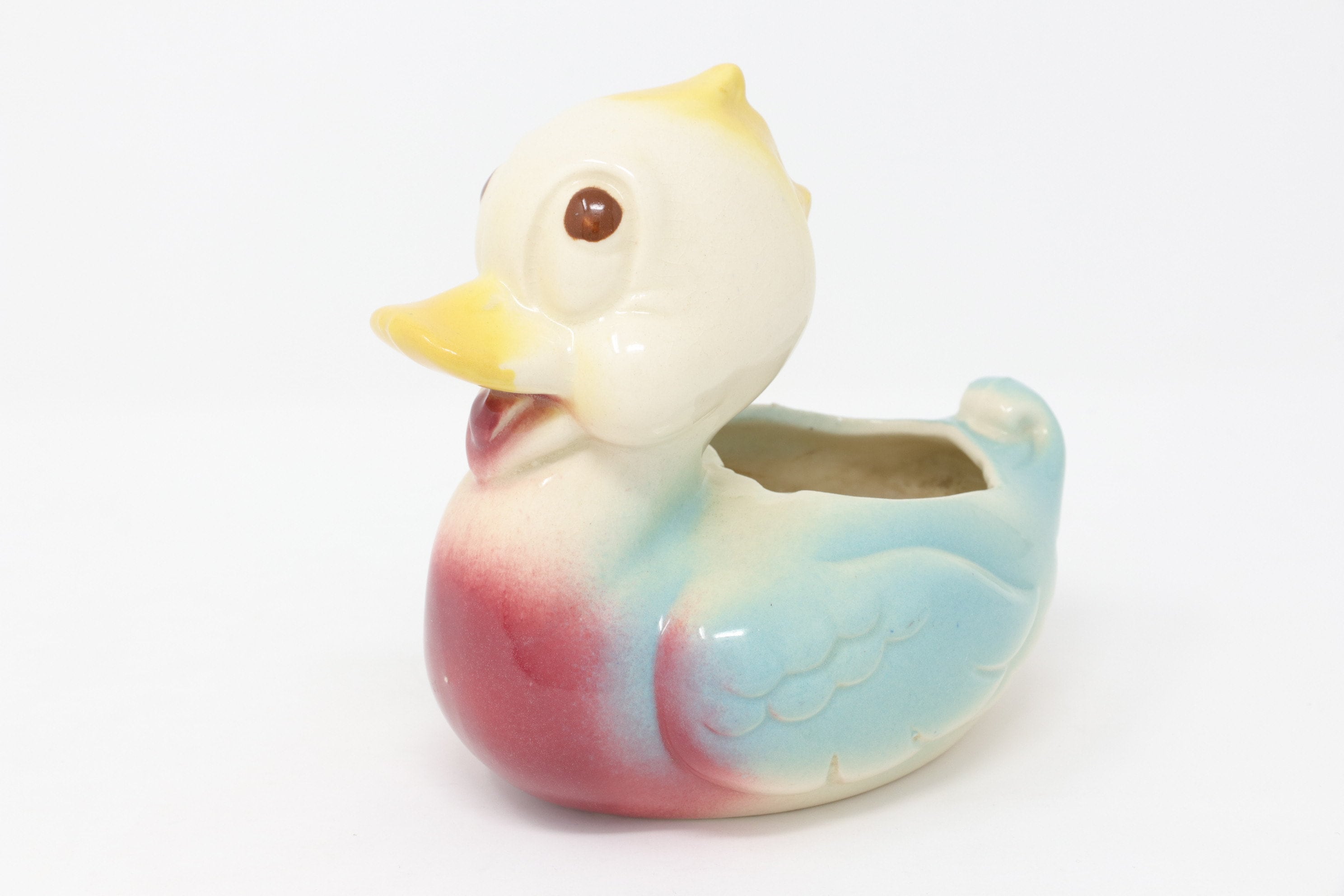 Shawnee duck planter adorable duckling cute 1950s mid | Etsy