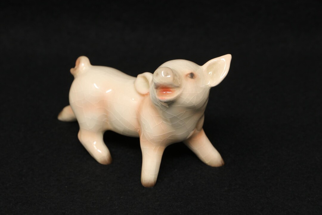 NICE VINTAGE 4 1/4 Goebel Piglet Figurine, Porcelain Pink Pig, Animal ...