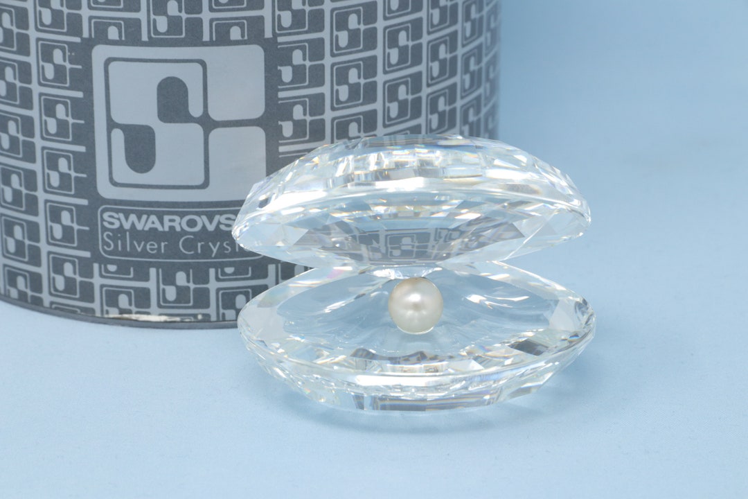 MINT IN BOX Large 2 3/4" Swarovski Shell With a Pearl #7624 055 ...