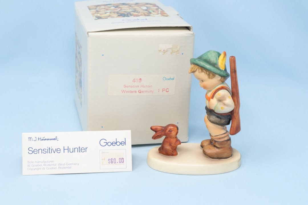 Excellent IN BOX Hummel Sensitive Hunter Figurine 6 2/0, 4 Tall, TMK3 ...