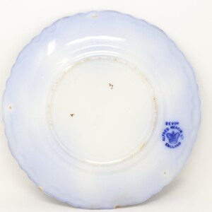 AS IS (small Chips) 7 3/4" Alfred Meakin Flow Blue Devon Plate, Antique ...